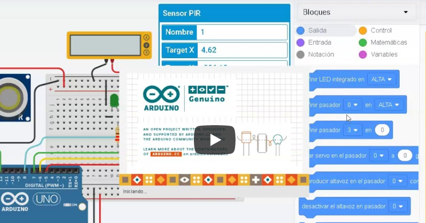 Proyecto sensor de presencia y distancia con Arduino y Tinkercad ...