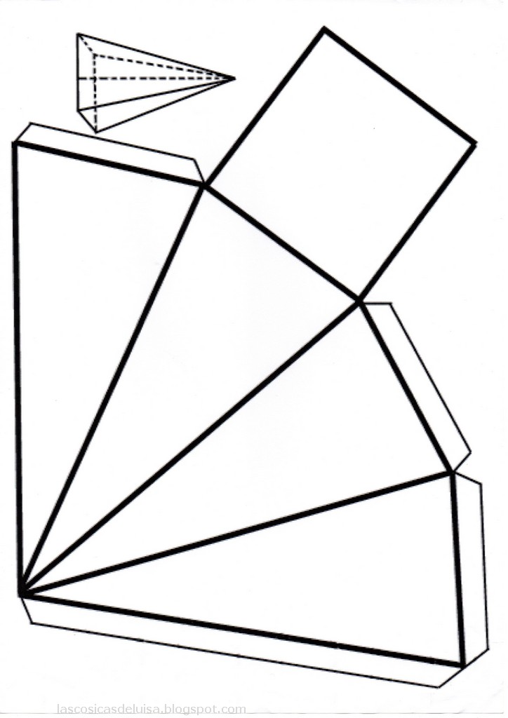 Las cosicas de Luisa: PIRAMIDE CUADRANGULAR