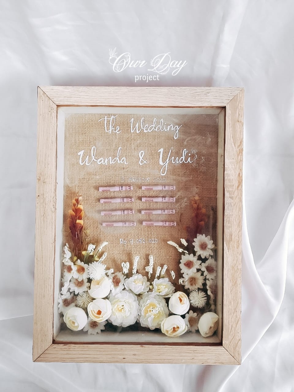 Mahar Pernikahan Rustic, Mahar Bingkai Kayu - Ourday Project