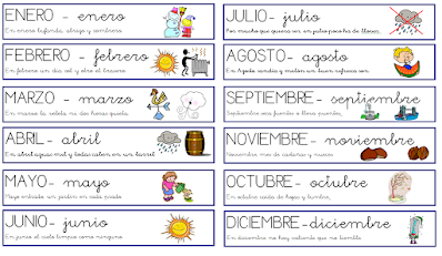 Mateprácticas de Primaria: Los meses del año