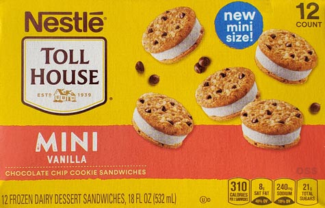 On Second Scoop: Ice Cream Reviews: Nestle Toll House Mini Vanilla ...