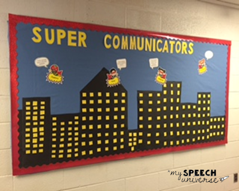 Superhero Bulletin Board | My Speech Universe