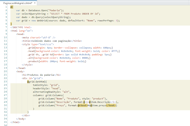 Tutorial Programação Web Aspnet Com Razor Syntax Parte 5 Capítulo 6 Utilizando Paginação