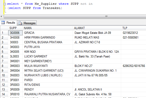 CARA MUDAH BELAJAR DATABASE: Menampilkan Data pada suatu Table dimana ...