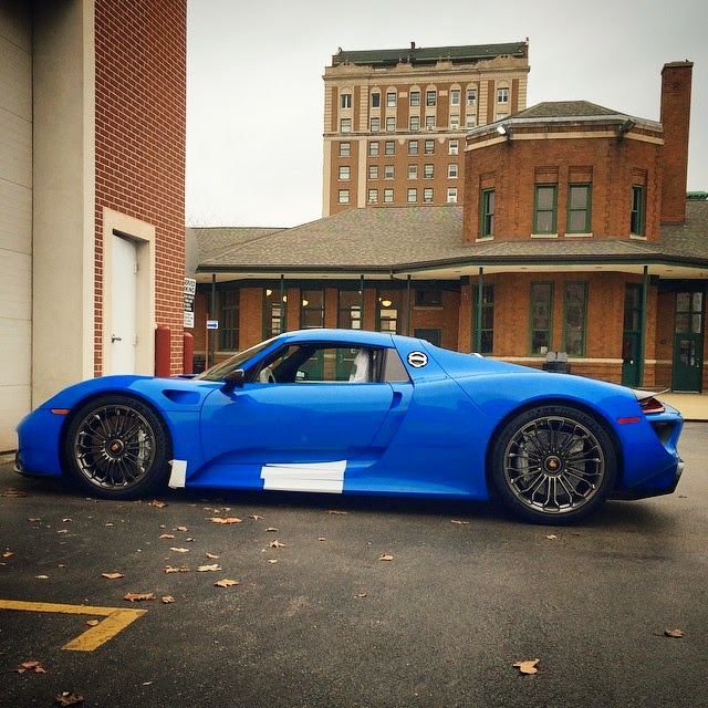 The Gear Shift: Photos: Voodoo Blue Porsche 918 Spyder
