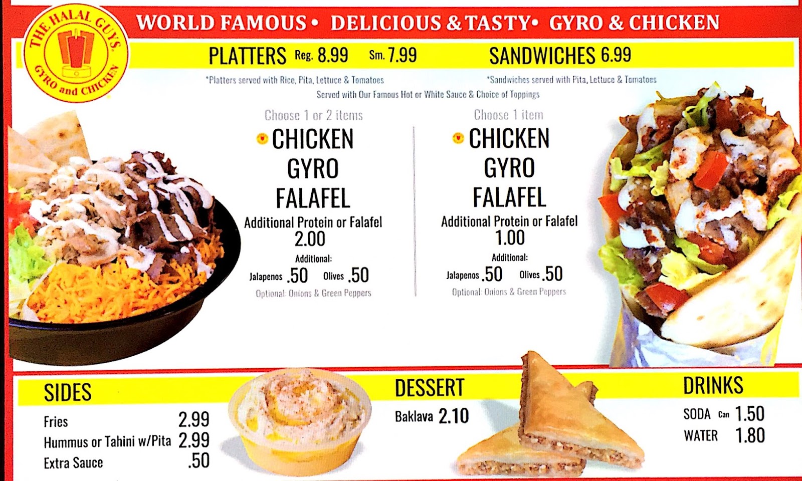 halal guys nutrition