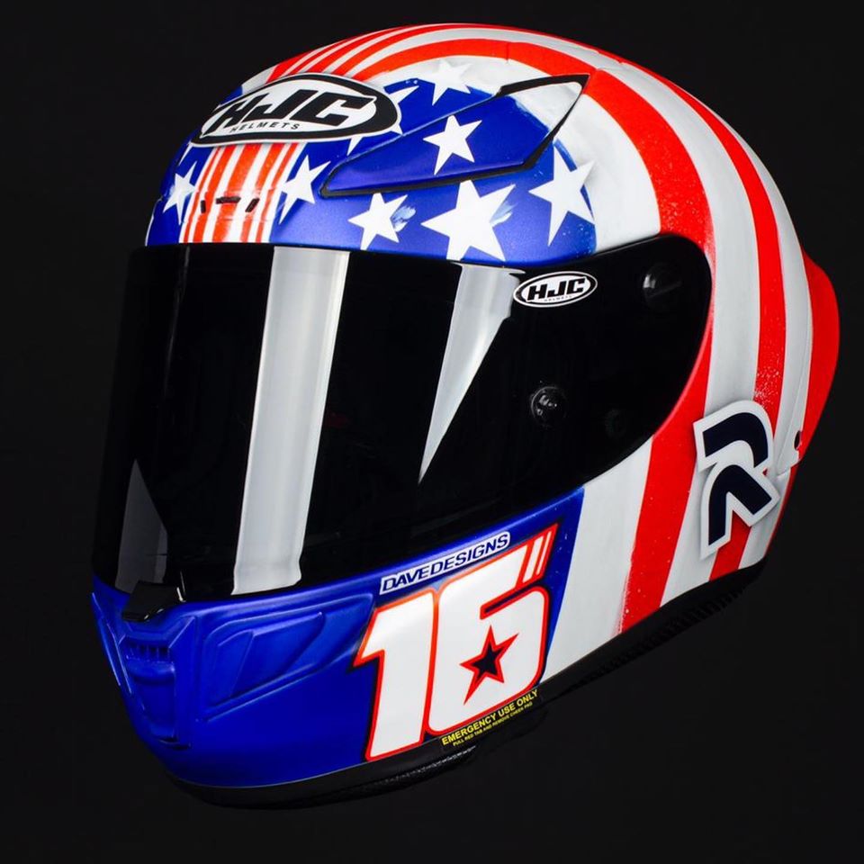 Racing Helmets Garage: HJC R-PHA 01R J.Roberts 2020 by Dave Designs