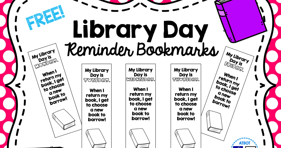 The Book Bug: Bookmark Freebies