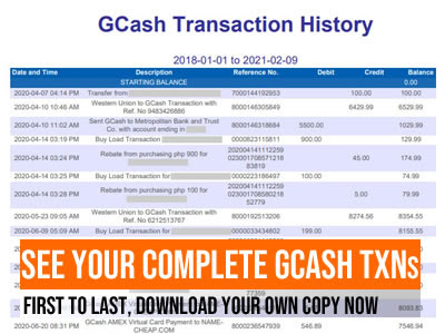 How to see and download your complete/all-time GCash Transaction History