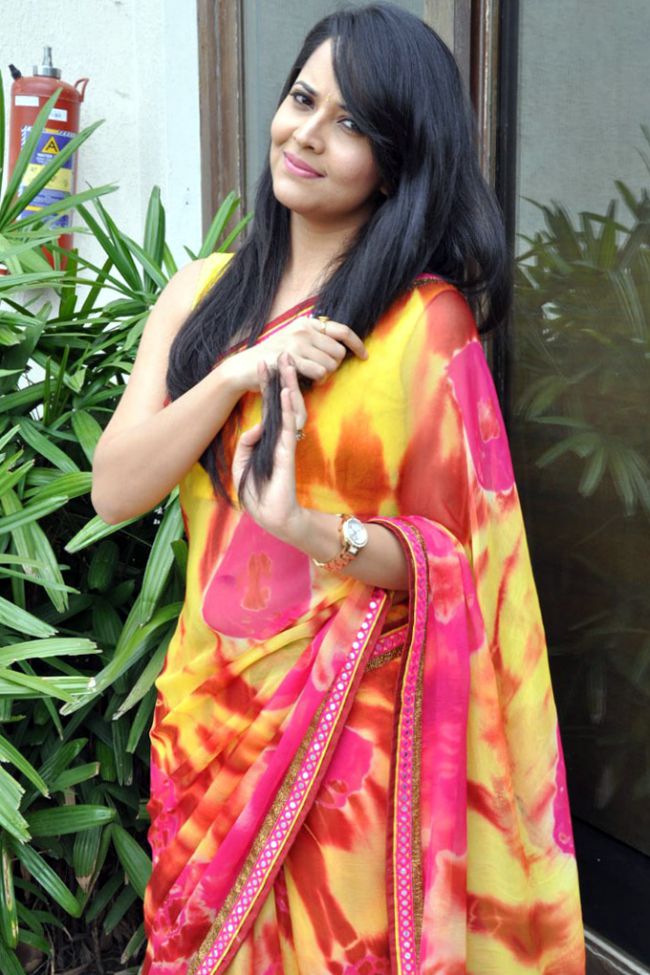 Anchor Anasuya in Yellow Saree | HOT STILLS