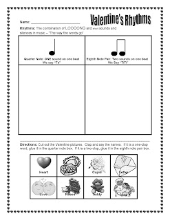 The Sweetest Melody: Valentine's Day Rhythm Activity - ta and titi