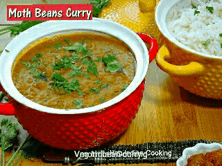 Veg Indian Cooking: Moth Beans Curry