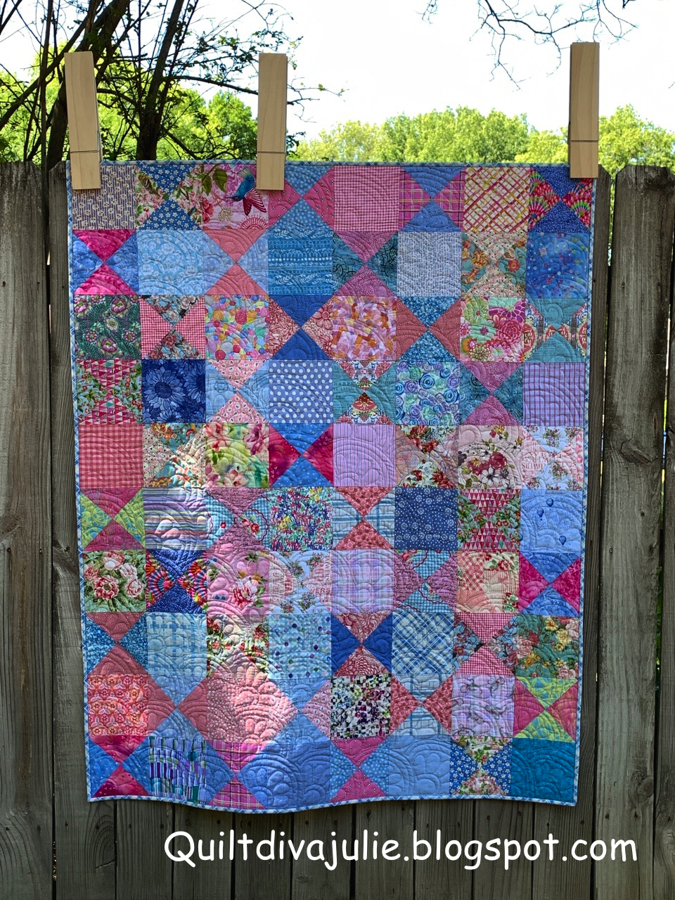 AHIQ: Improvisational Utility Quilts: Copacetic - an Hourglass Quilt