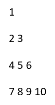 29.WAP to display Floyd's Triangle pattern