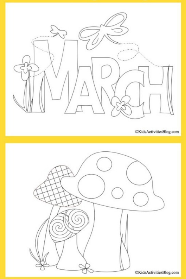 Coloring Pages For March ~ Coloring Pages