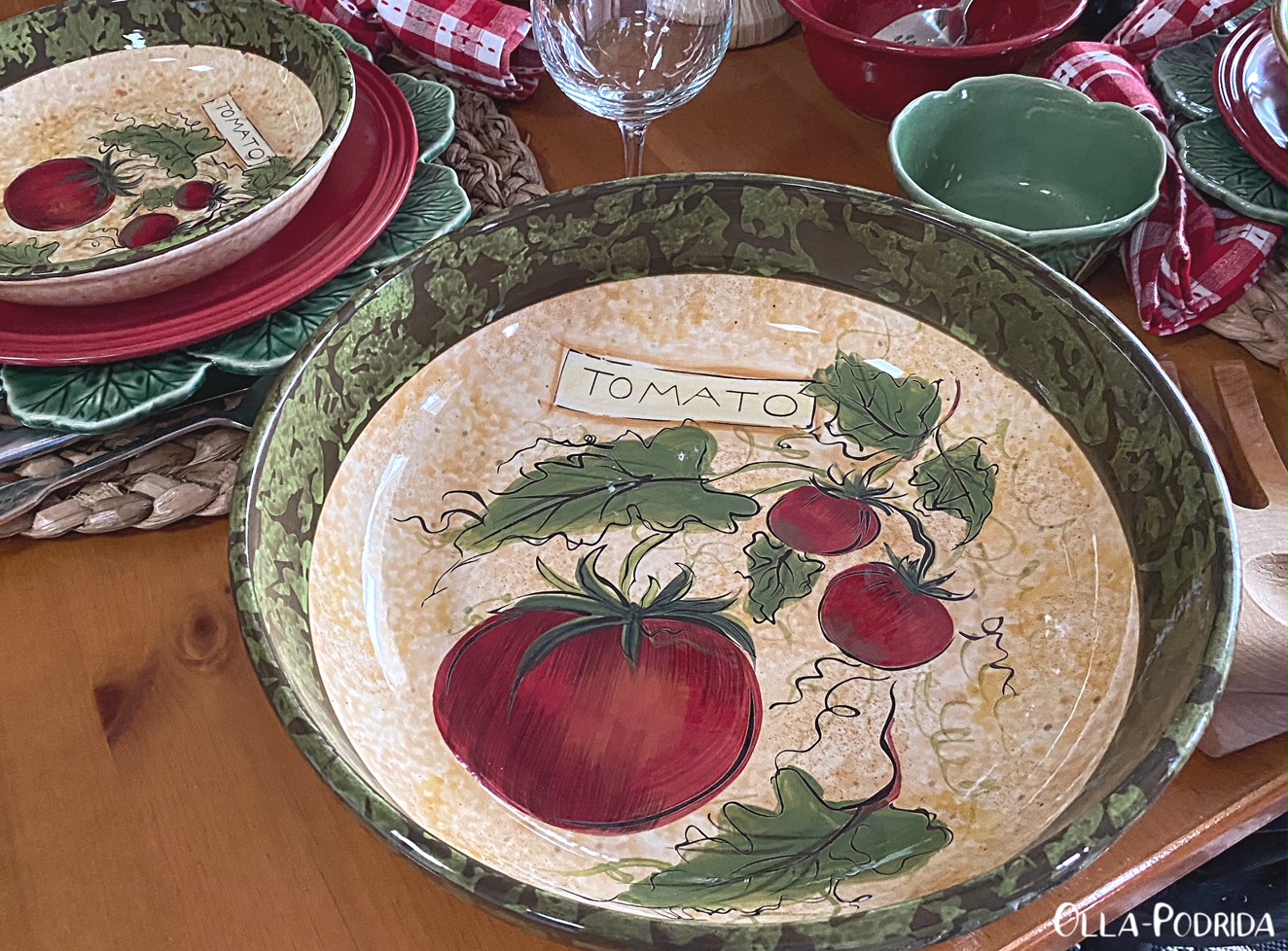 Olla-Podrida: Pasta Night Tablescape