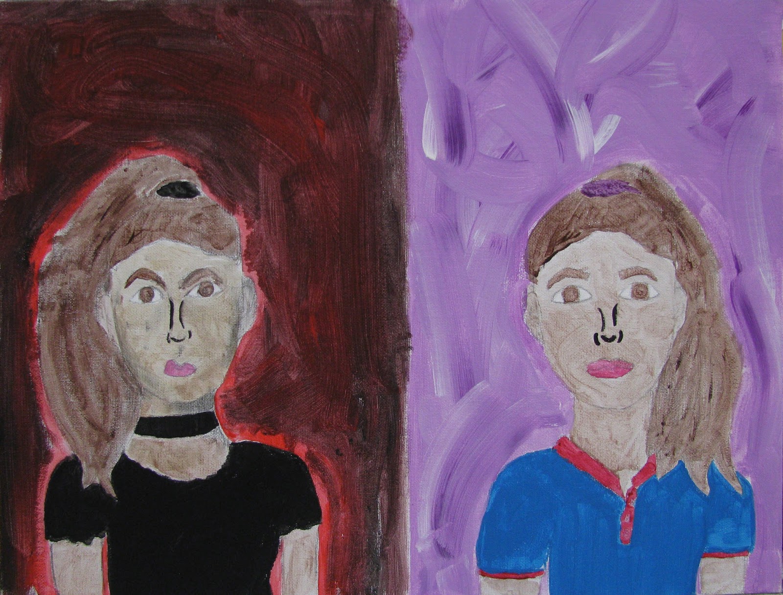 The Helpful Art Teacher: Self-portraits: My two selves