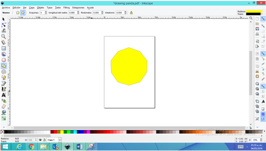 Trabajando con inkscape: TRABAJAR CON POLÍGONOS Trabajando con inkscape: TRABAJAR CON POLÍGONOS
