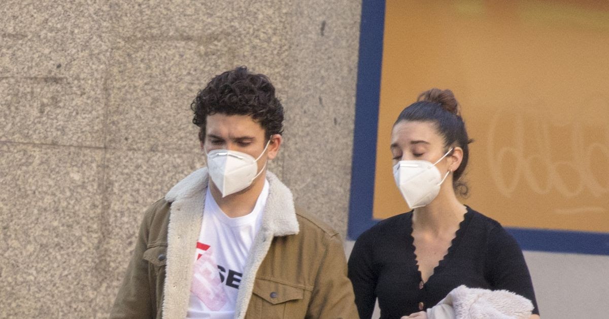 María Pedraza and Jaime Lorente Wearing Masks Out in Madrid 18 May -2020
