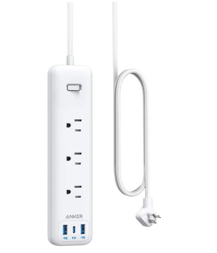 Review Anker 3 Outlets 3 USB Power Strip with Power Delivery