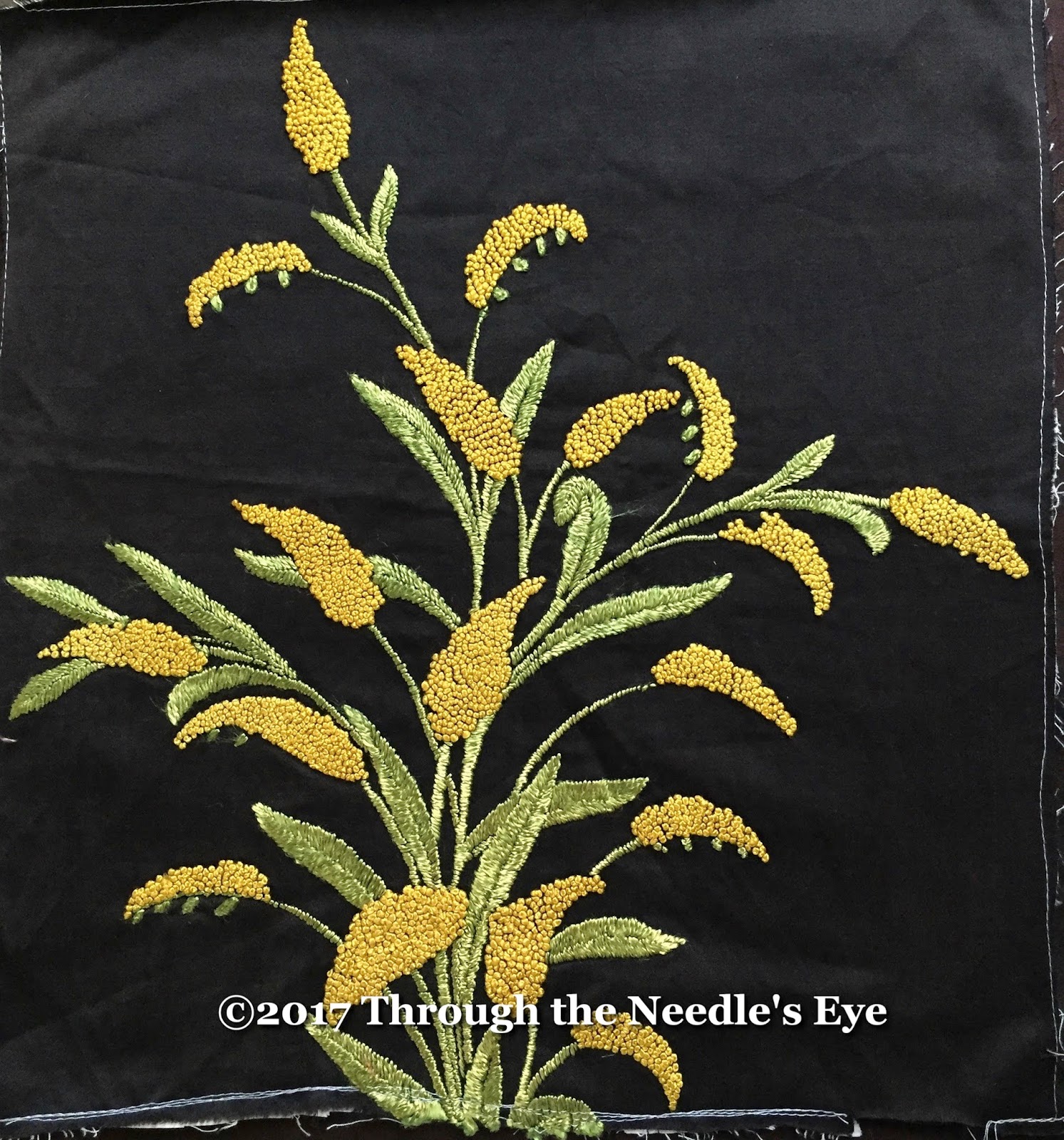 Telling Stories Through the Needle's Eye: Block of the Month: Goldenrod