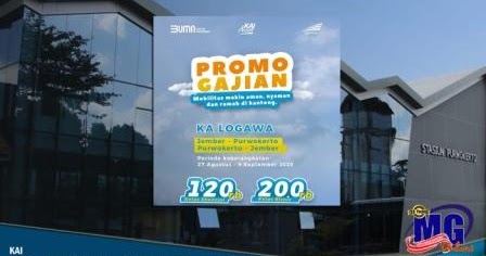 KAI Hadirkan Promo Gajian Untuk KA Logawa Jember-Purwokerto