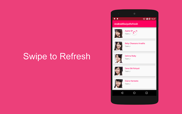 (Tutorial Android) Swipe to Refresh with SwipeRefreshLayout Android ...