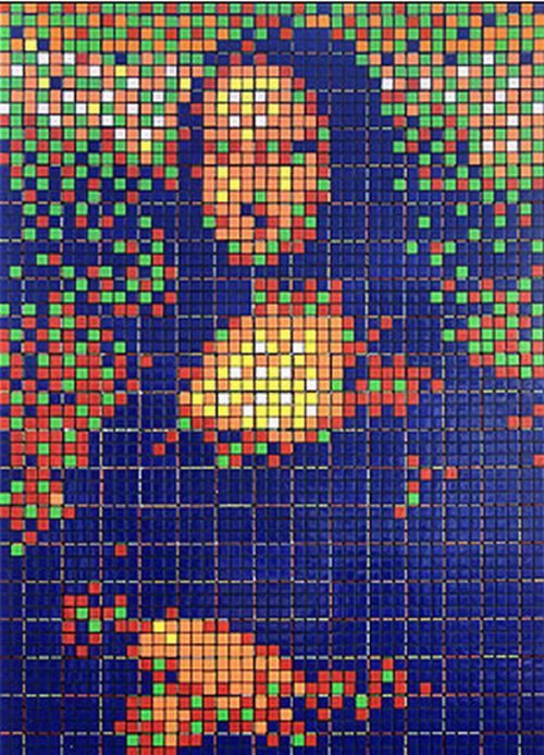 Our House Of The Art: rubix cube pixel art