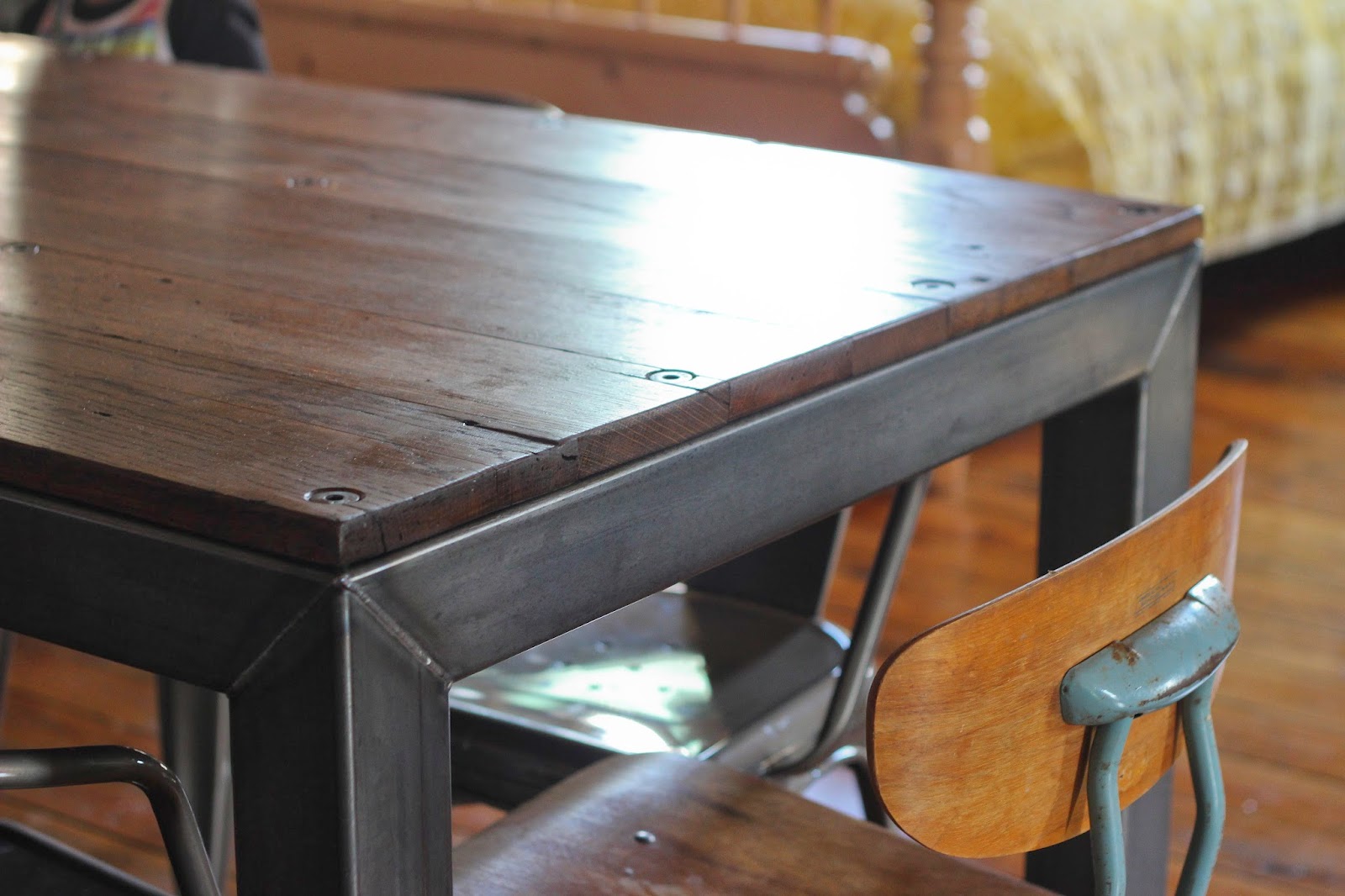 Weaver Family: Our DIY Industrial Dining Table