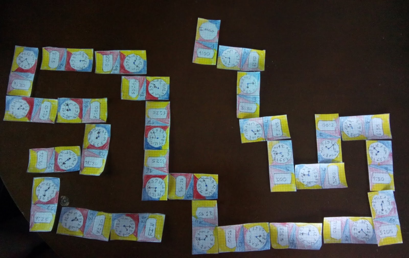 1º, 2º y 3º: 3º "ENCAJAMOS LAS HORAS" Y DOMINÓ CLASE ONLINE