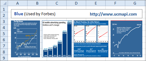 Professional Excel Chart: Business Chart: Classical Color Combination ...