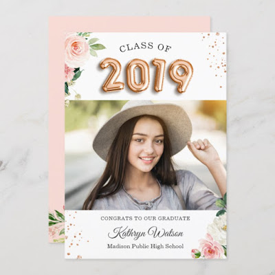 2019 Modern Graduation Party Invitations and Announcements | Mimoprints