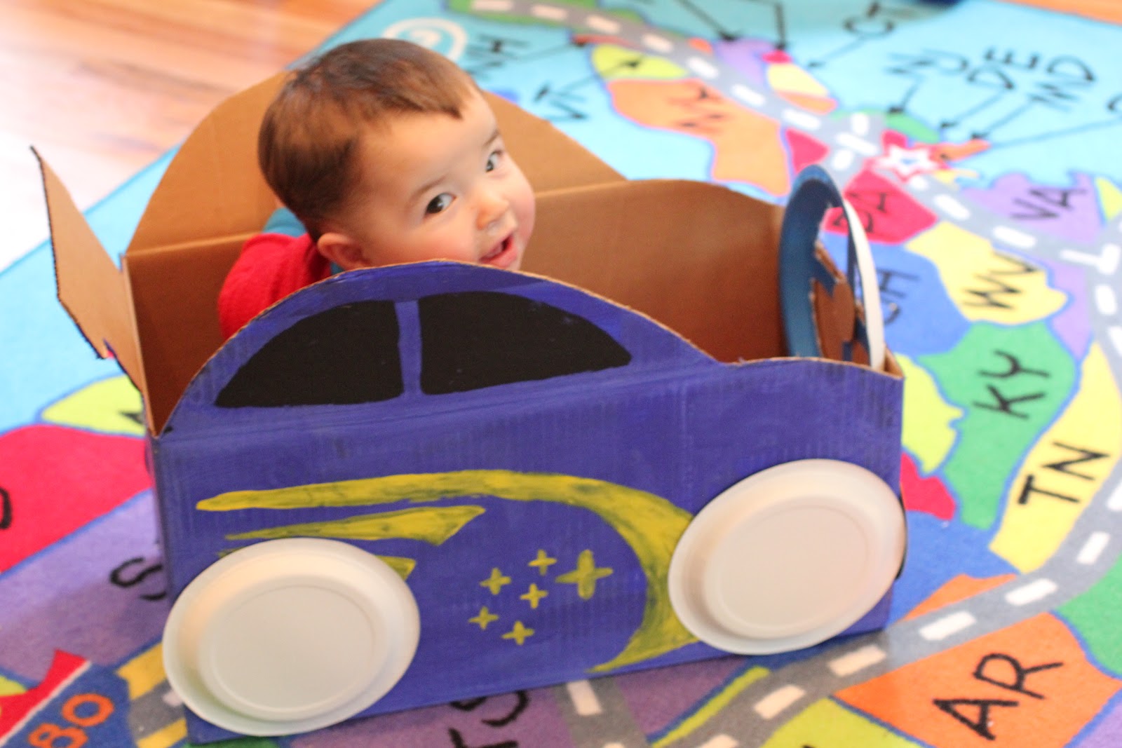 Cardboard Box Car - Repeat Crafter Me