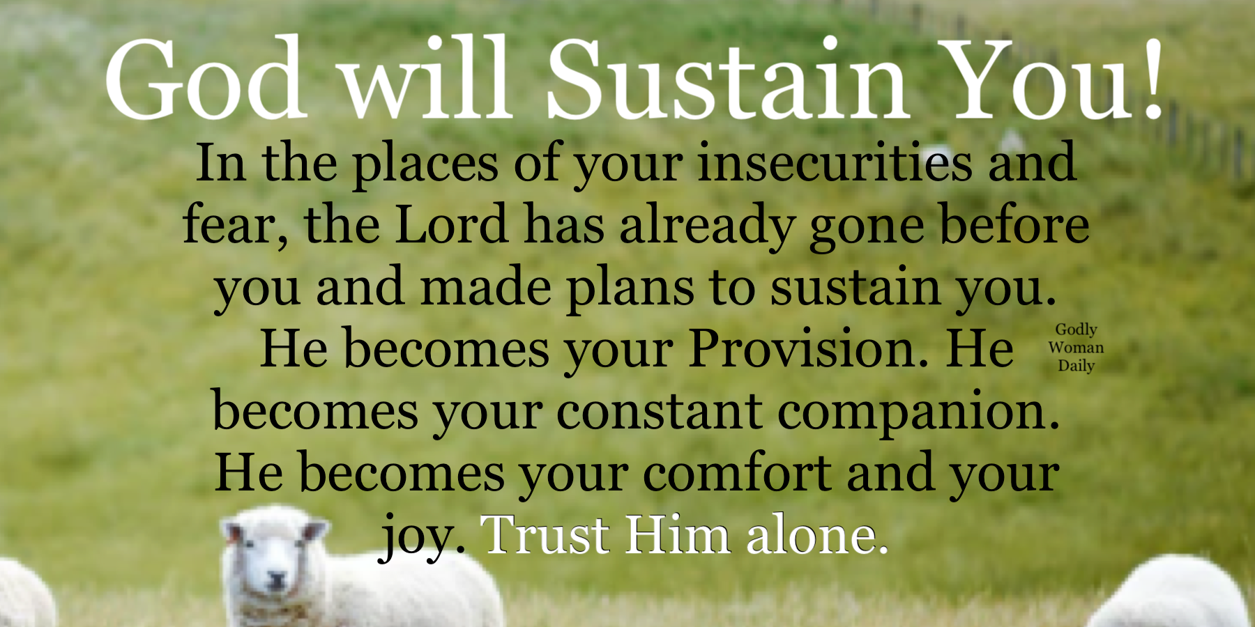 God will Sustain You ♥️