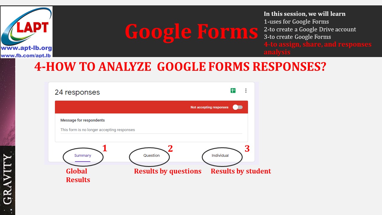Creating quiz using Google forms