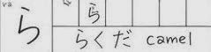 Penulisan Hiragana Dasar RA RI RU RE RO, Urutan Penulisan dan Vokal