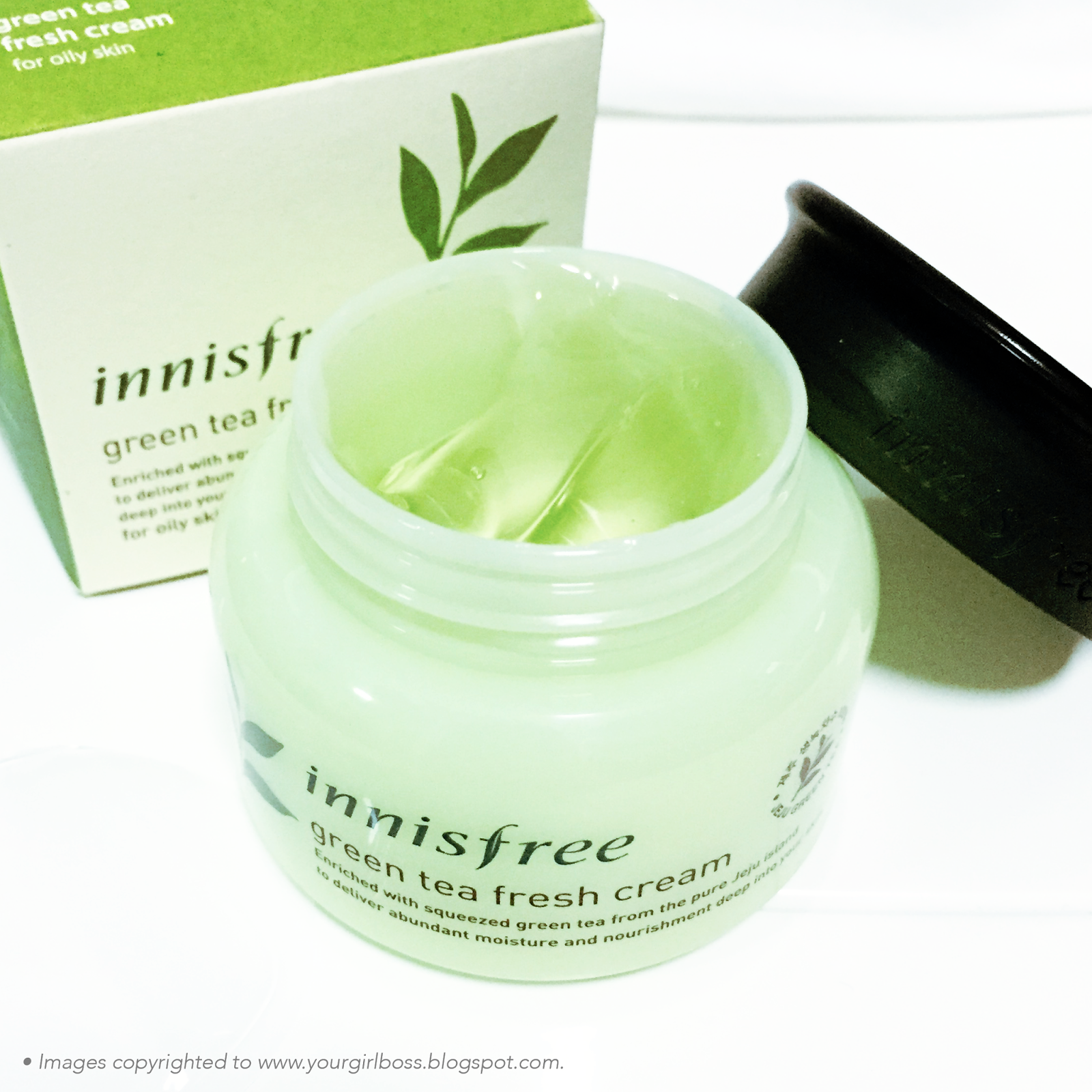 Innisfree - Green Tea Fresh Cream Review - Jean Kuah's Beauty Blog