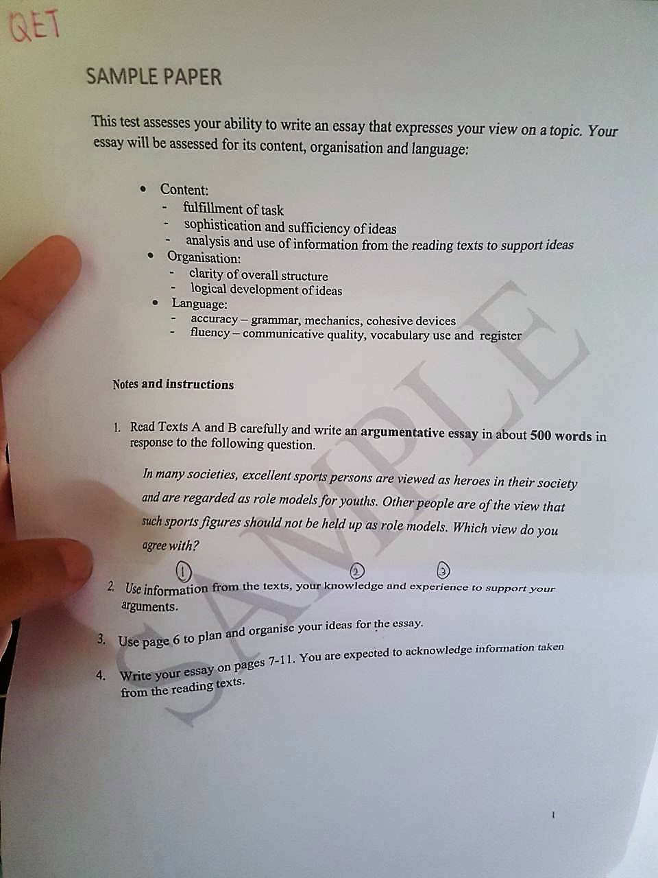 How to prepare for NUS QET (Qualifying English Test)