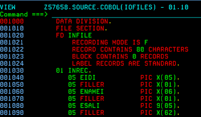Z/Os Mainframe: COBOL PROGRAMMING