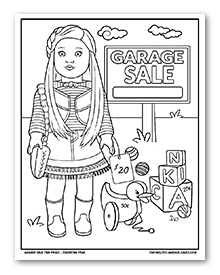 Free Garage Sale Coloring Pages
