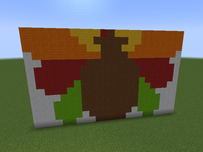 Kelly's Classroom Online: Minecraft Math: Thanksgiving Pixel Art