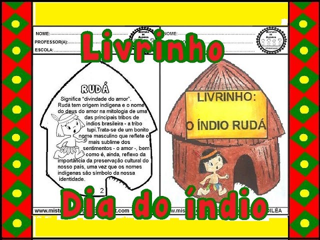 Atividades Dia Dos Povos IndÍgenas Livrinho Interativo Mistura De