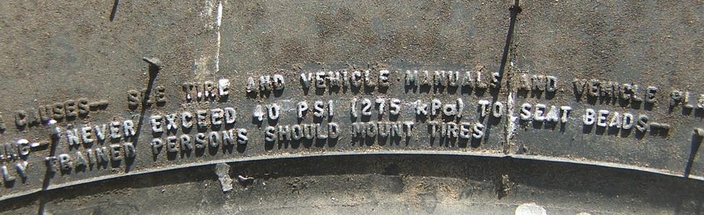 RV Tire Safety: Have you read a tire lately? Tire Marking