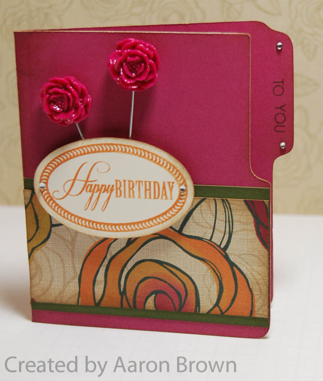 Booth #32: File Folder Birthday Card