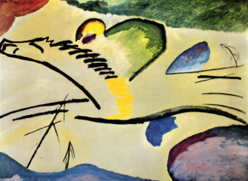 Oeuvre Kandinsky Lignes Obliques By Affiche Gif