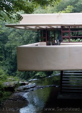 House Over Waterfall