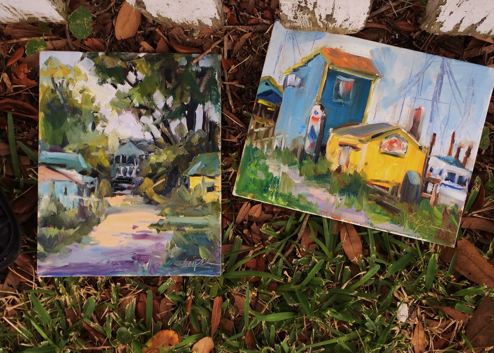 Connie Snipes: Paint Out at Southport, North Carolina