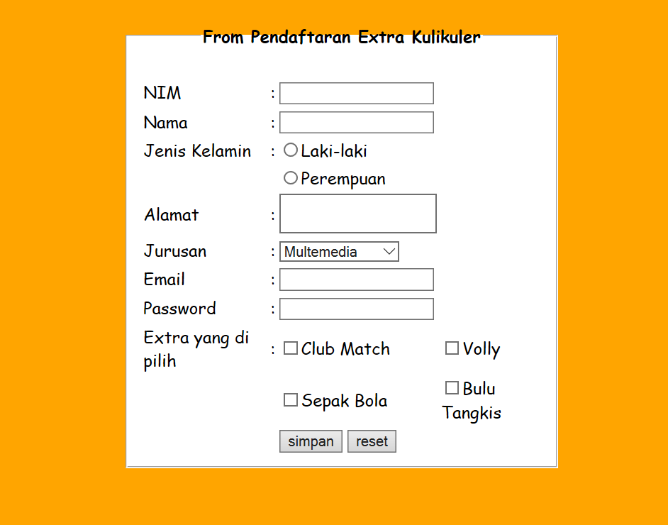 Tutorial Form Input Dengan HTML - ITRIAU Tutorial Form Input Dengan HTML - ITRIAU