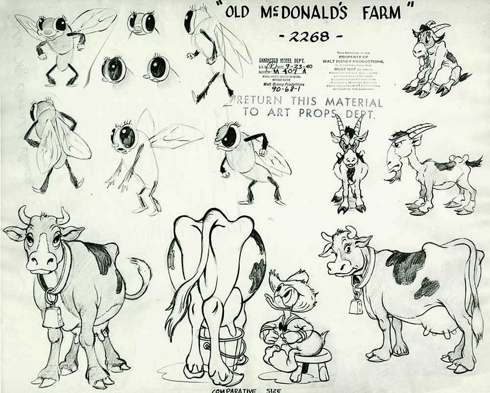 Cartoon Concept Design: Disney Animation Model Sheets