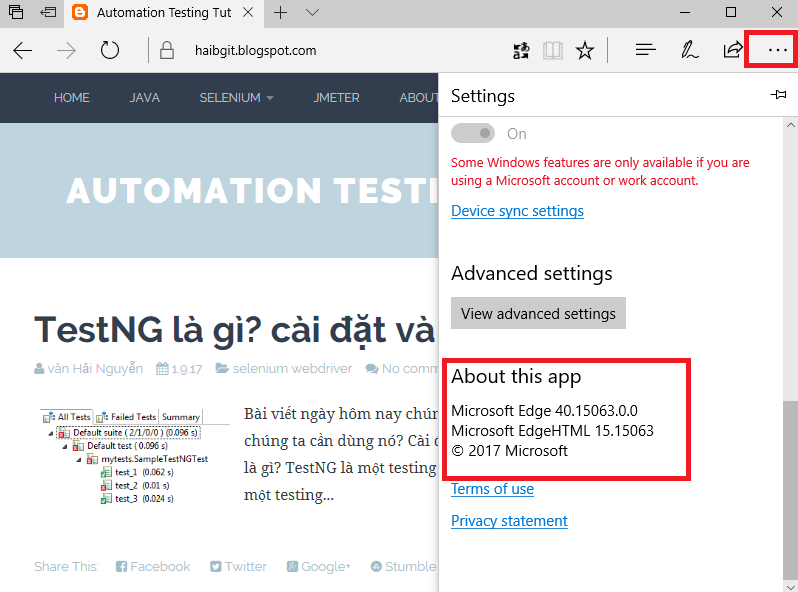 Mở trình duyệt Edge với Selenium Webdriver ~ Automation Testing Tutorials